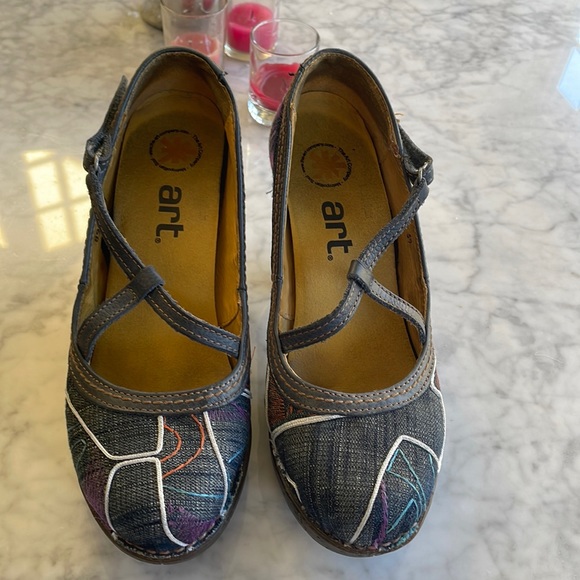 The Art Company | Shoes | The Art Company Blue Denim Platform Mary Jane ...